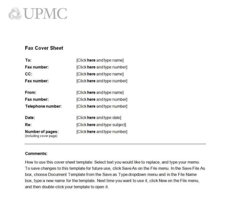 Top 20 Stylish Fax Cover Sheet Word Templates - Word Excel Fomats