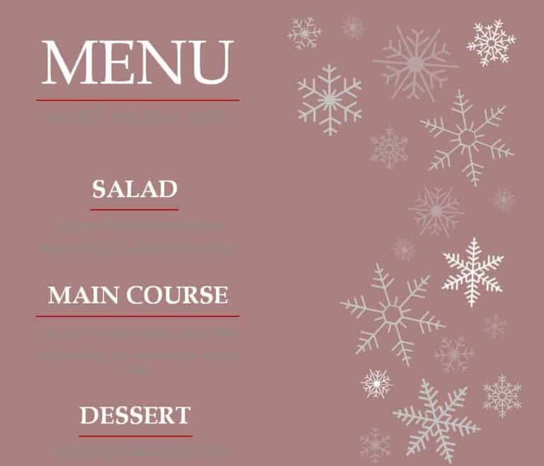 Top 16 Menu Templates Word - Word Excel Fomats
