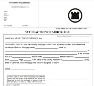 12+ Practical Satisfaction of Mortgage Forms [WORD & PDF] - Word Excel ...