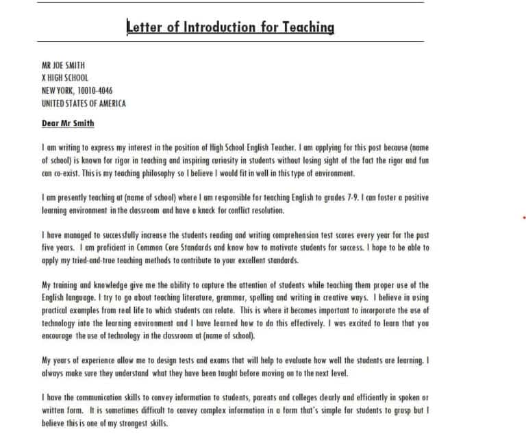 15+ Editable Letter of Introduction Samples & Templates - Word Excel Fomats