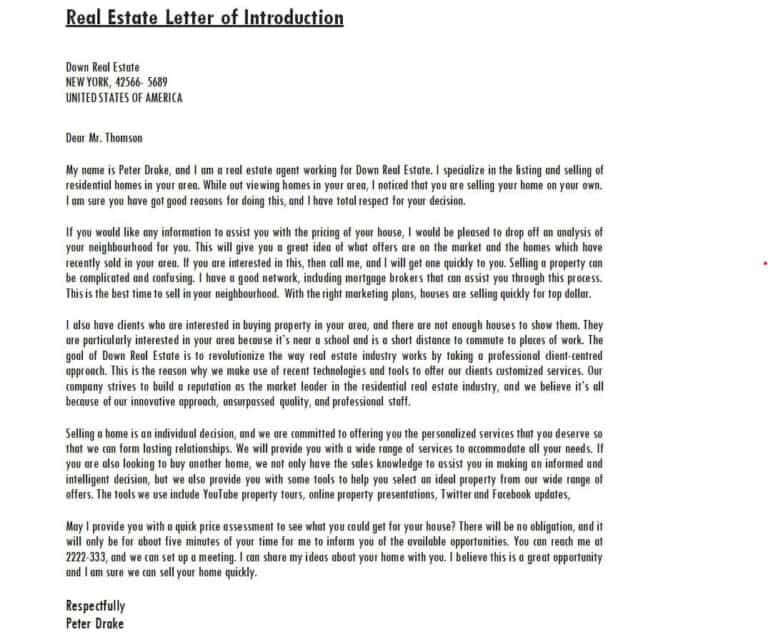 15+ Editable Letter of Introduction Samples & Templates - Word Excel Fomats