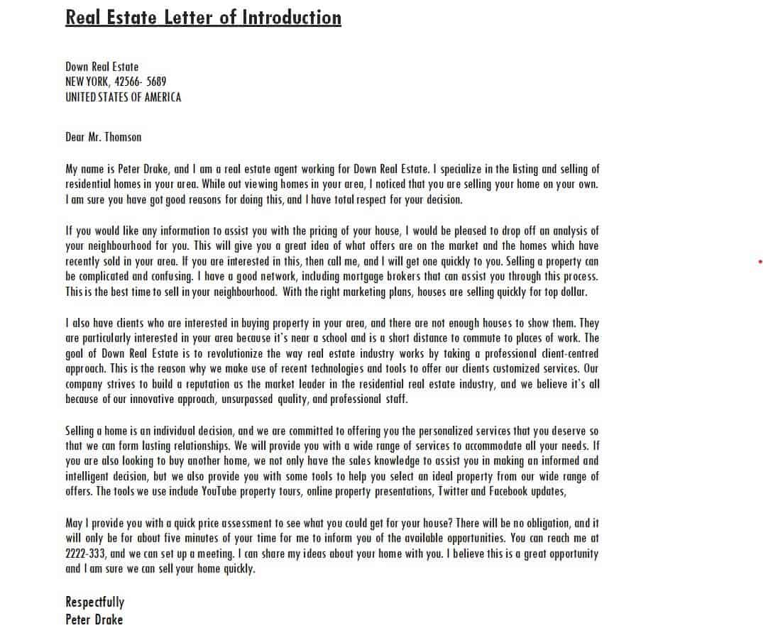 15+ Editable Letter of Introduction Samples & Templates - Word Excel Fomats