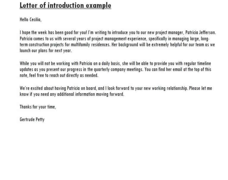 15+ Editable Letter of Introduction Samples & Templates - Word Excel Fomats