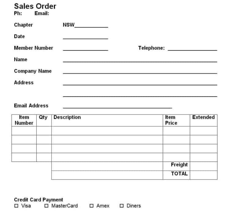 13+ Editable Sales Order Templates [in WORD & EXCEL] - Word Excel Fomats